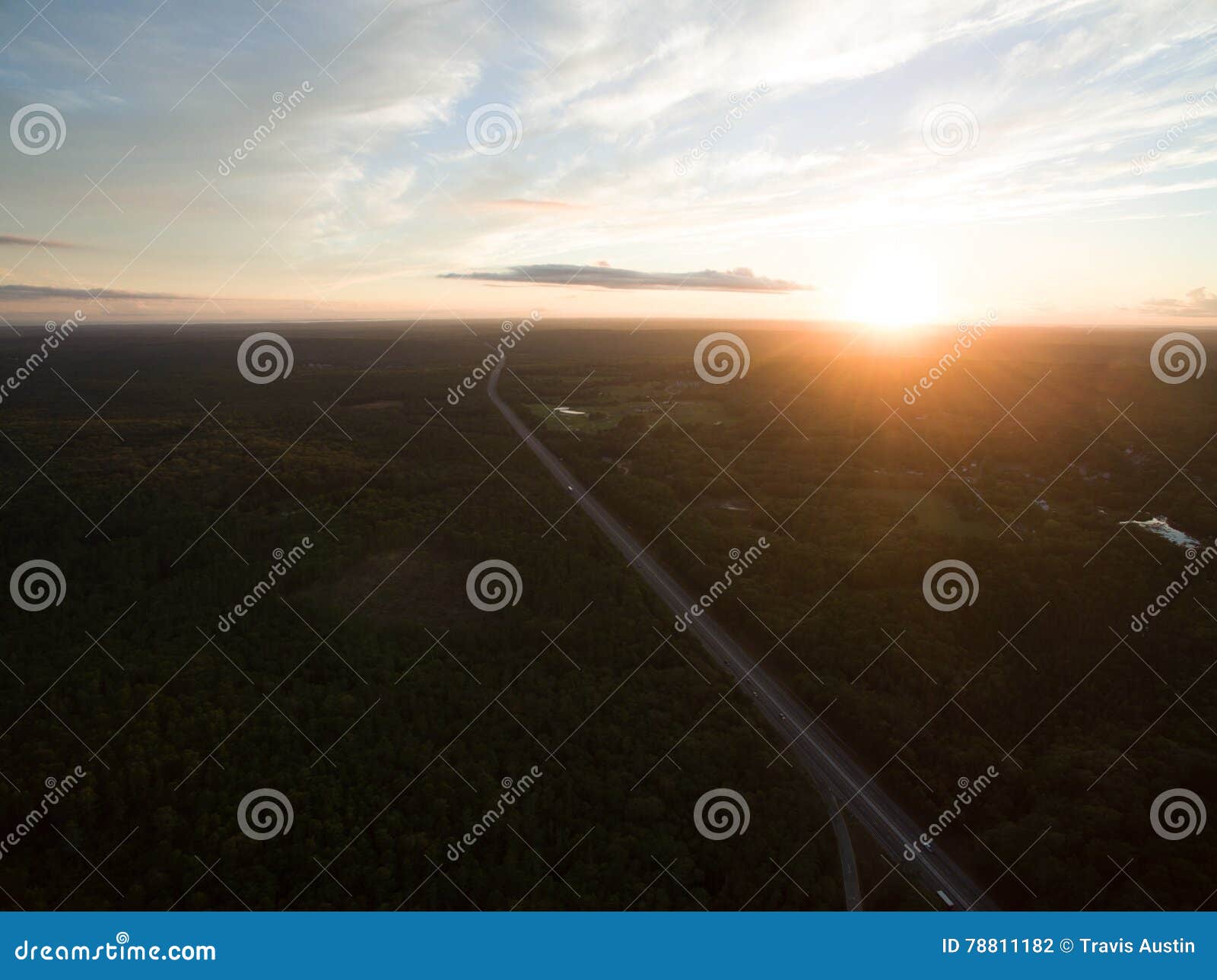 Highway sunset stock photo. Image of highway, horizon - 78811182