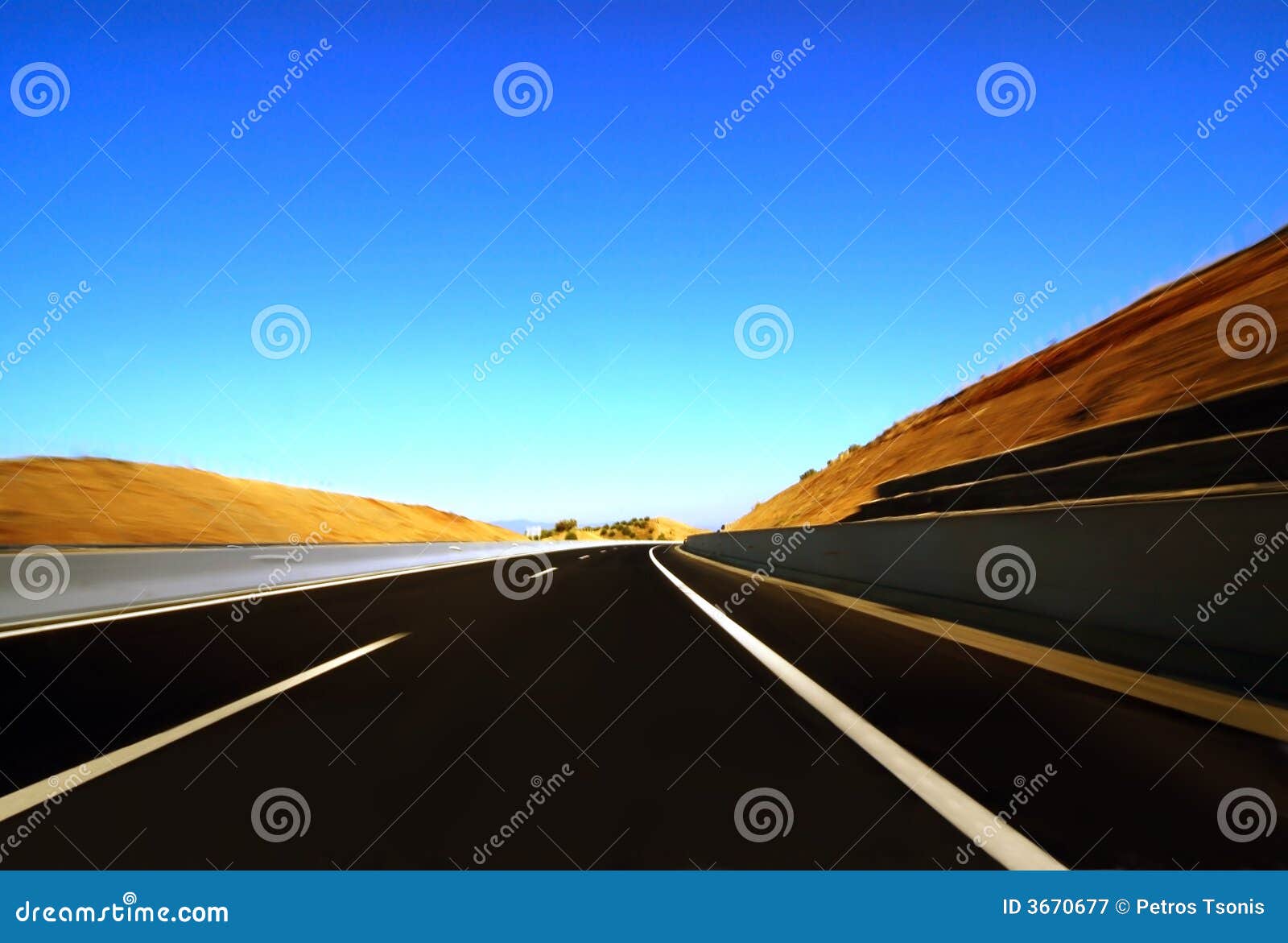 Highway to nowhere stock image. Image of landscape, scenic - 3670677