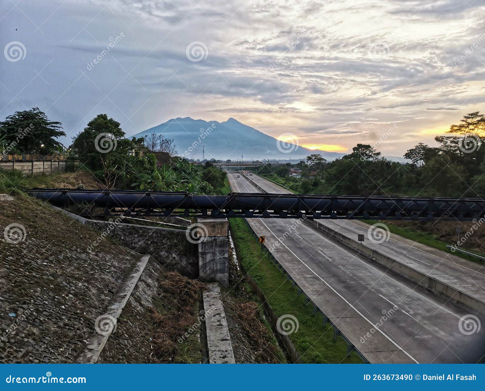 Highway To the Pangrango Mountain Stock Photo - Image of bogor, lane ...