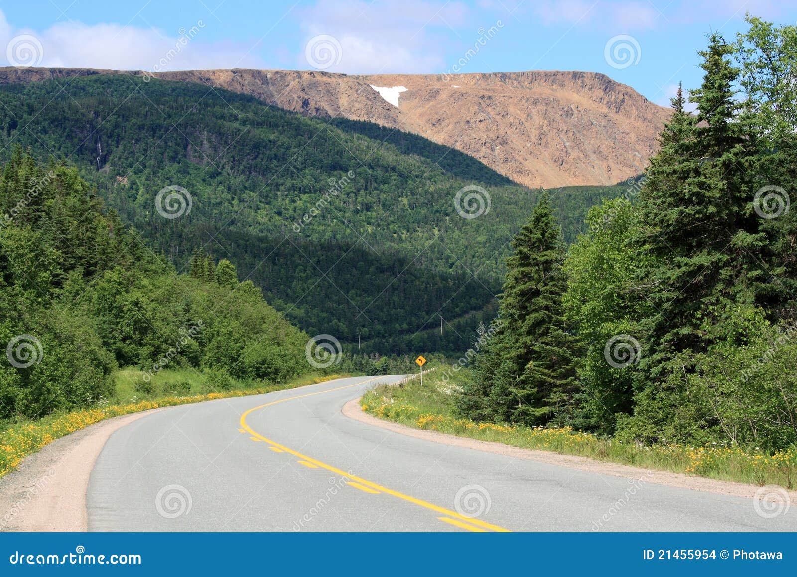 Highway to Tablelands stock photo. Image of corner, asphalt - 21455954