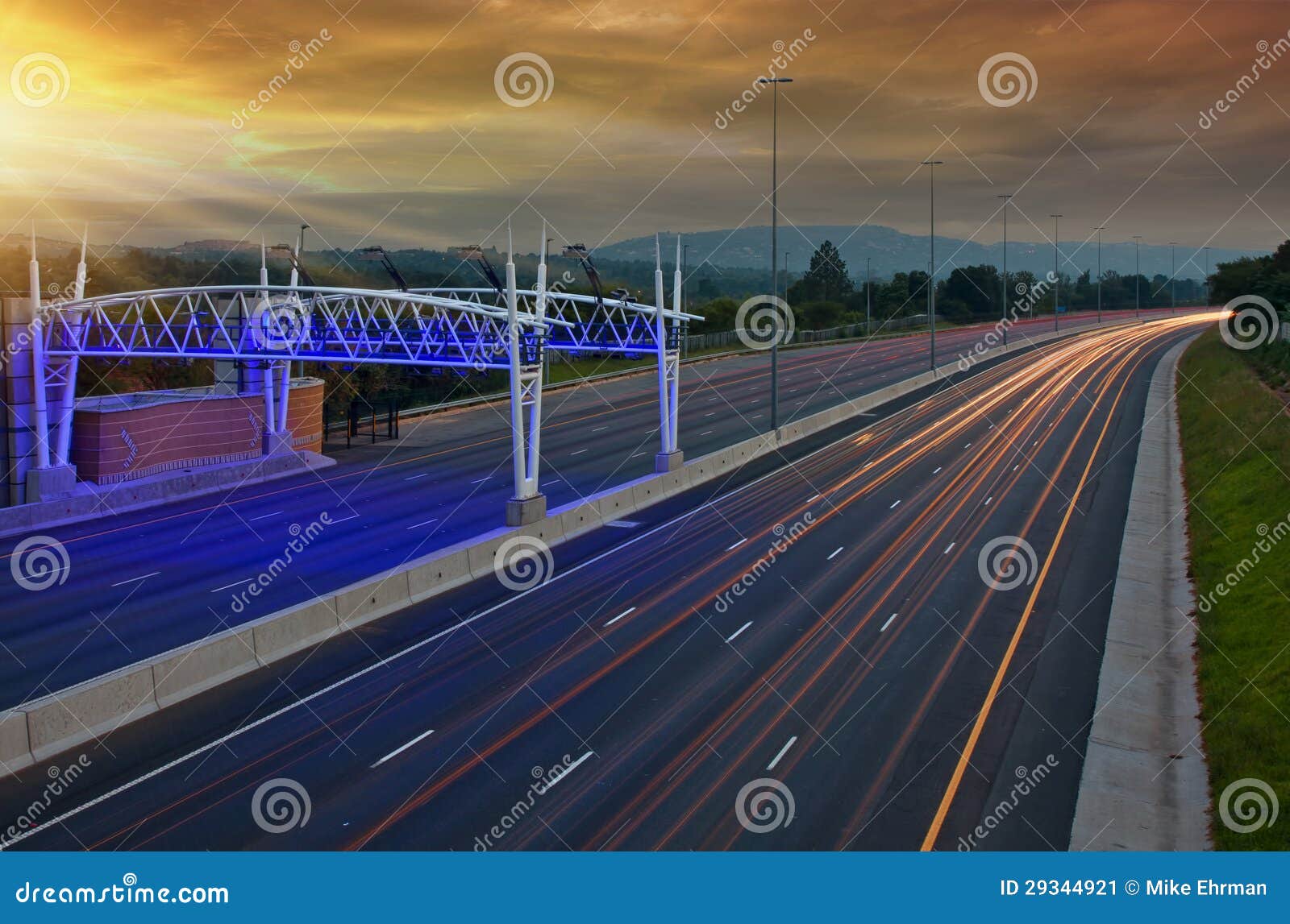 Highway toll stock image. Image of lane, drive, speed - 29344921