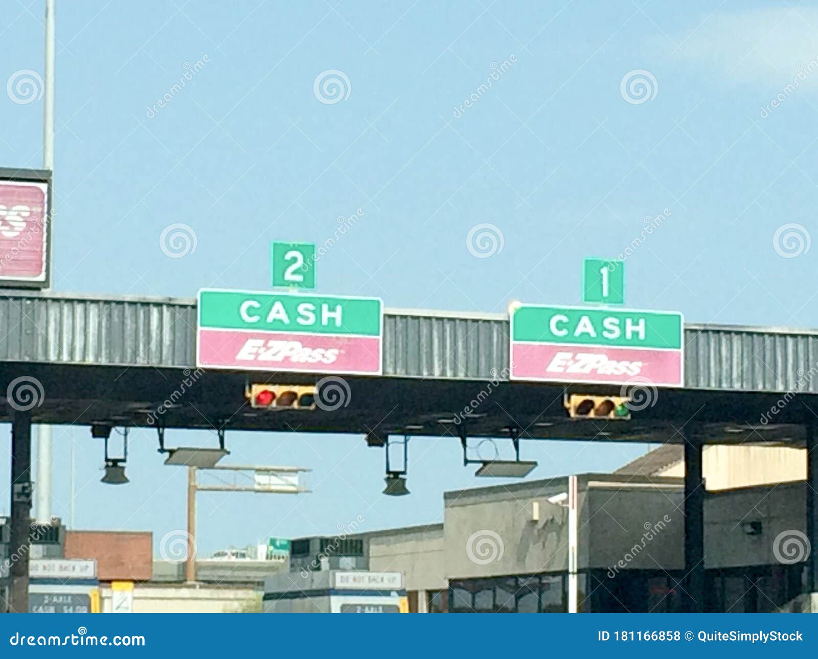 Highway toll booth stop editorial stock photo. Image of architecture ...