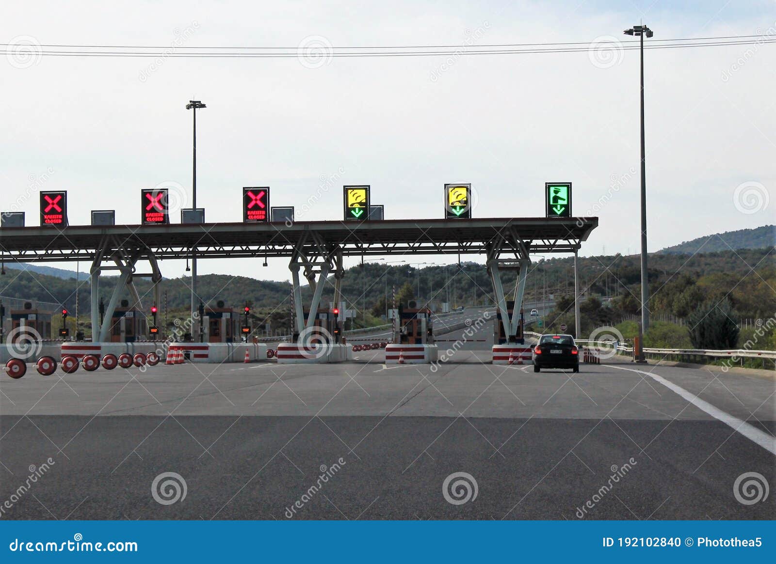 Highway Tolls in Peloponnese, Greece Editorial Image - Image of tolls ...