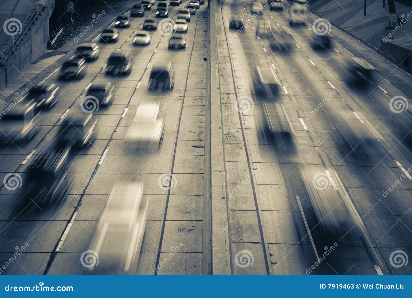 Highway traffic stock image. Image of motion, intersection - 7919463