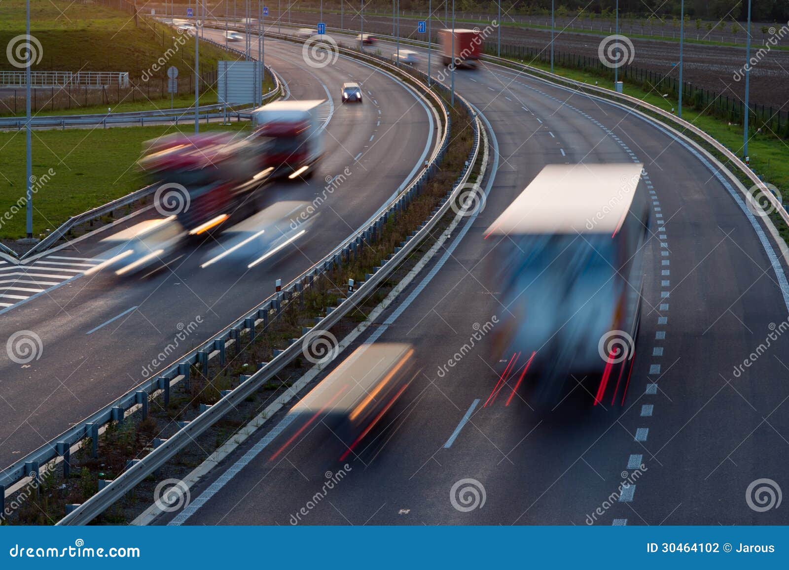 Highway traffic stock photo. Image of fast, destination - 30464102