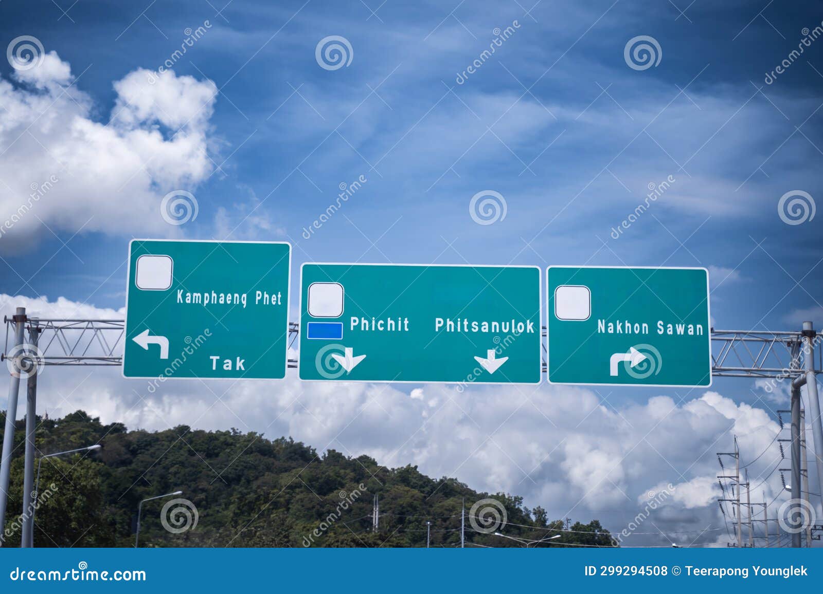 Highway with Traffic Signs with Road Signs ,Road Trip Concept Stock ...