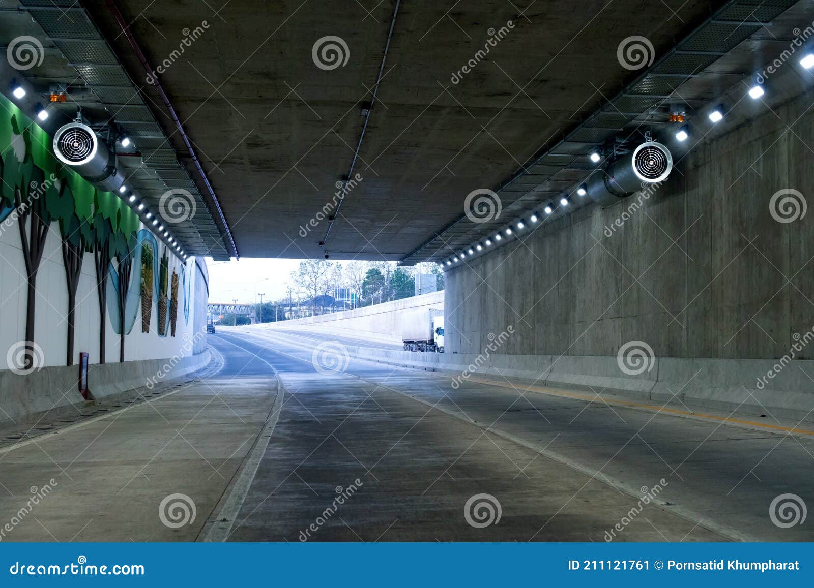 Highway Tunnel in Thailand Underpass To Solve Intersection Problems ...