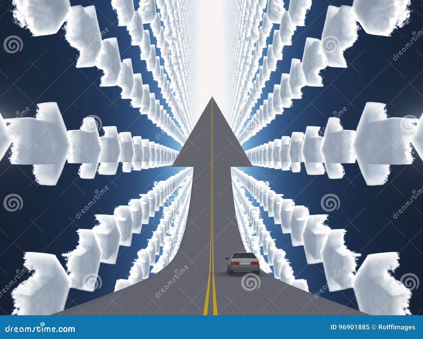Highway Up stock illustration. Illustration of arrows - 96901885