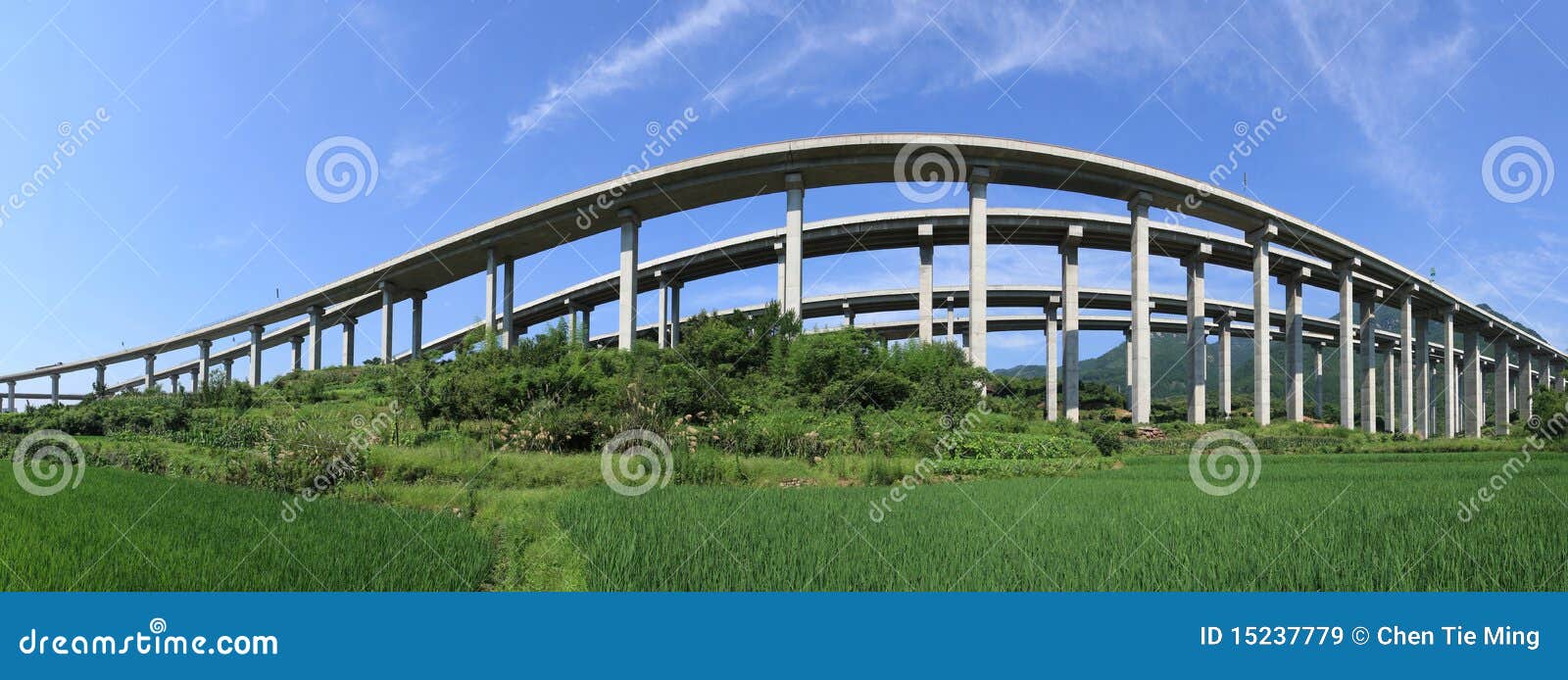 Highway Viaduct stock image. Image of transportation - 15237779