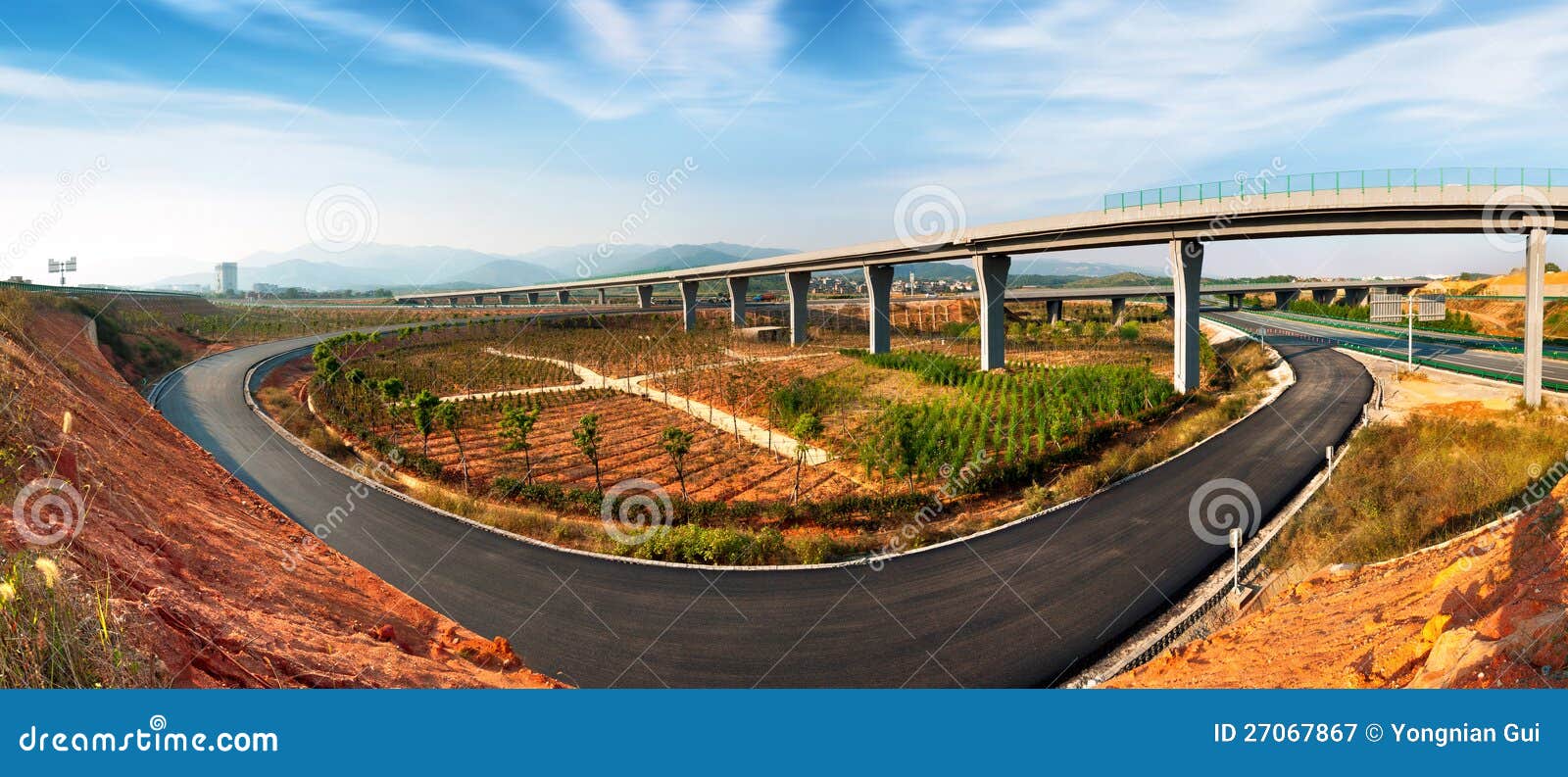 Highway and viaduct stock image. Image of city, transport - 27067867