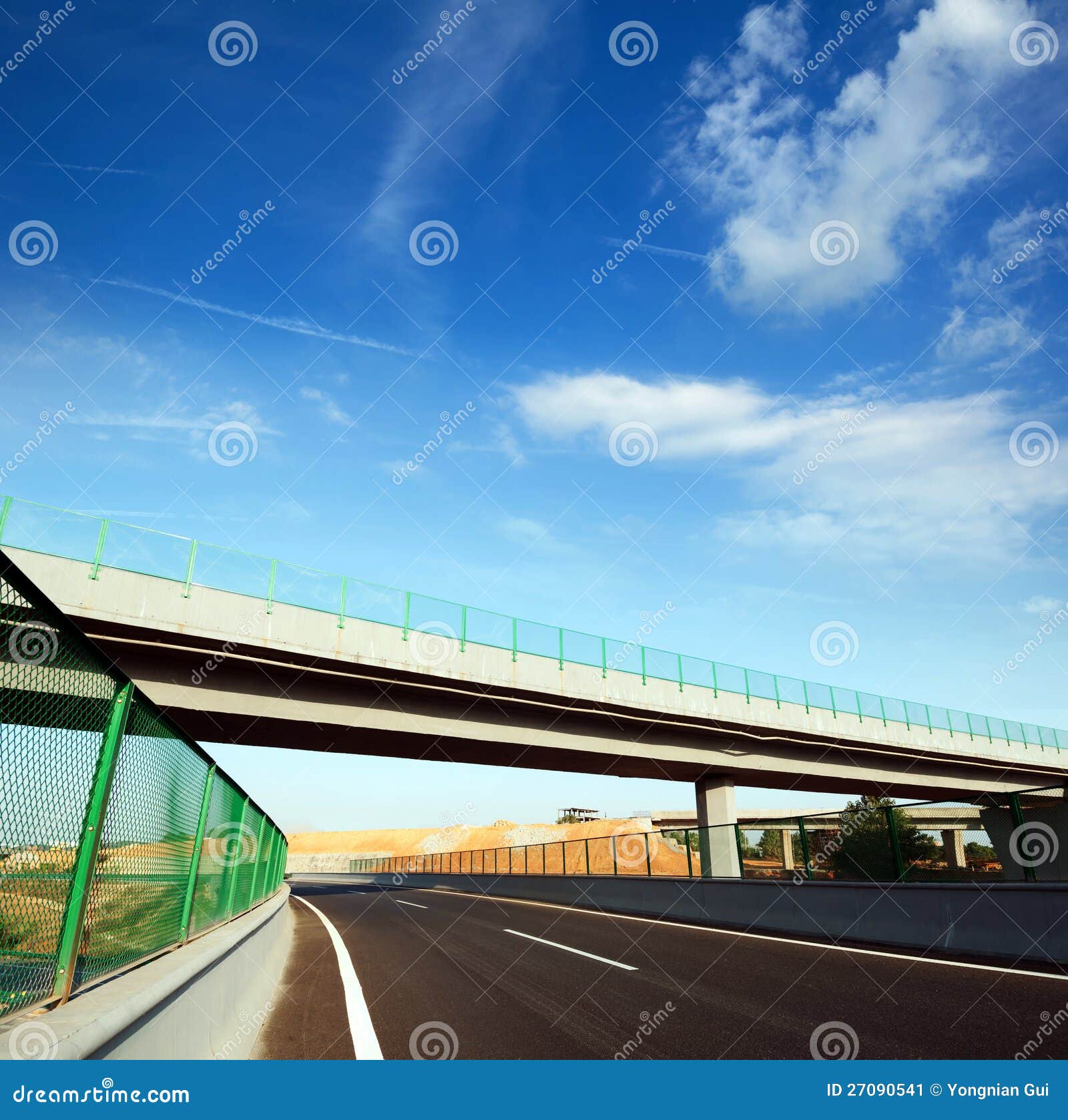 Highway and viaduct stock image. Image of viaduct, cloud - 27090541