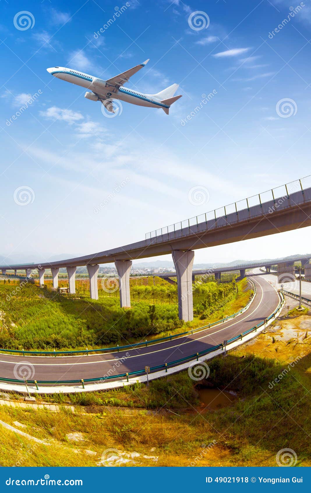 Highway and viaduct stock photo. Image of viaduct, highway - 49021918