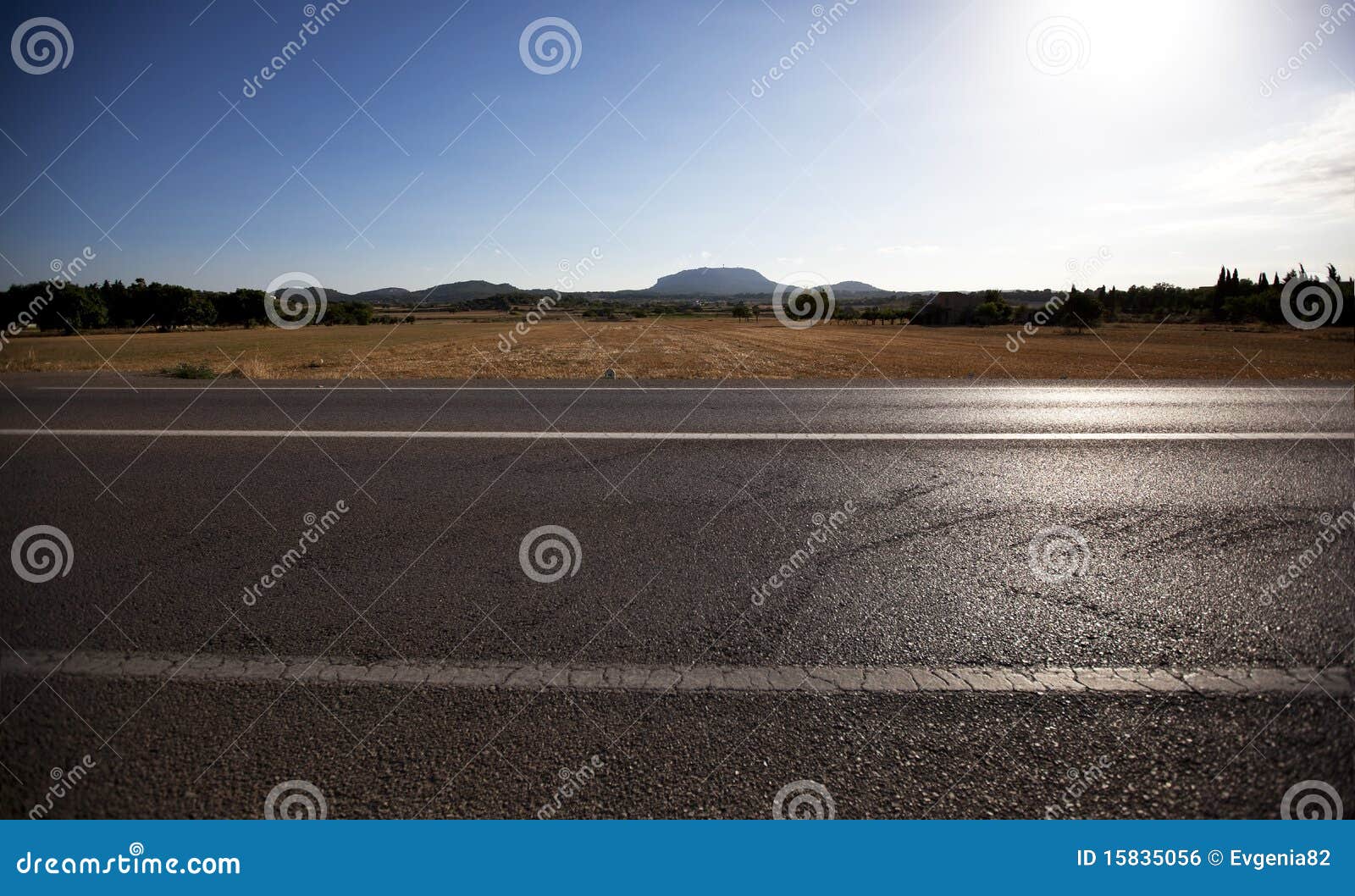 Highway -view Across the Image Stock Photo - Image of marking, asphalt ...