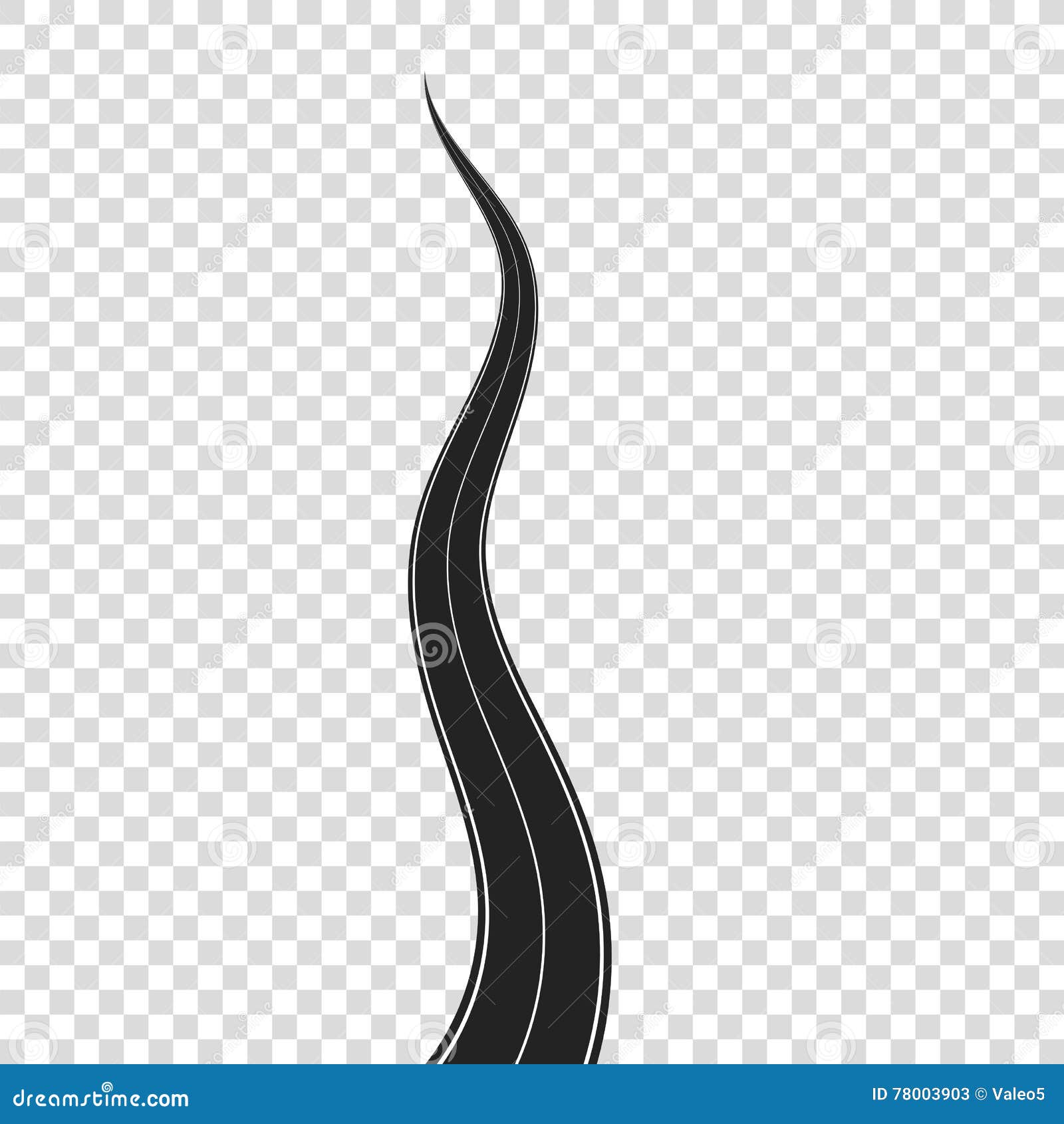 Highway with White Road Marking Stock Vector - Illustration of freedom ...