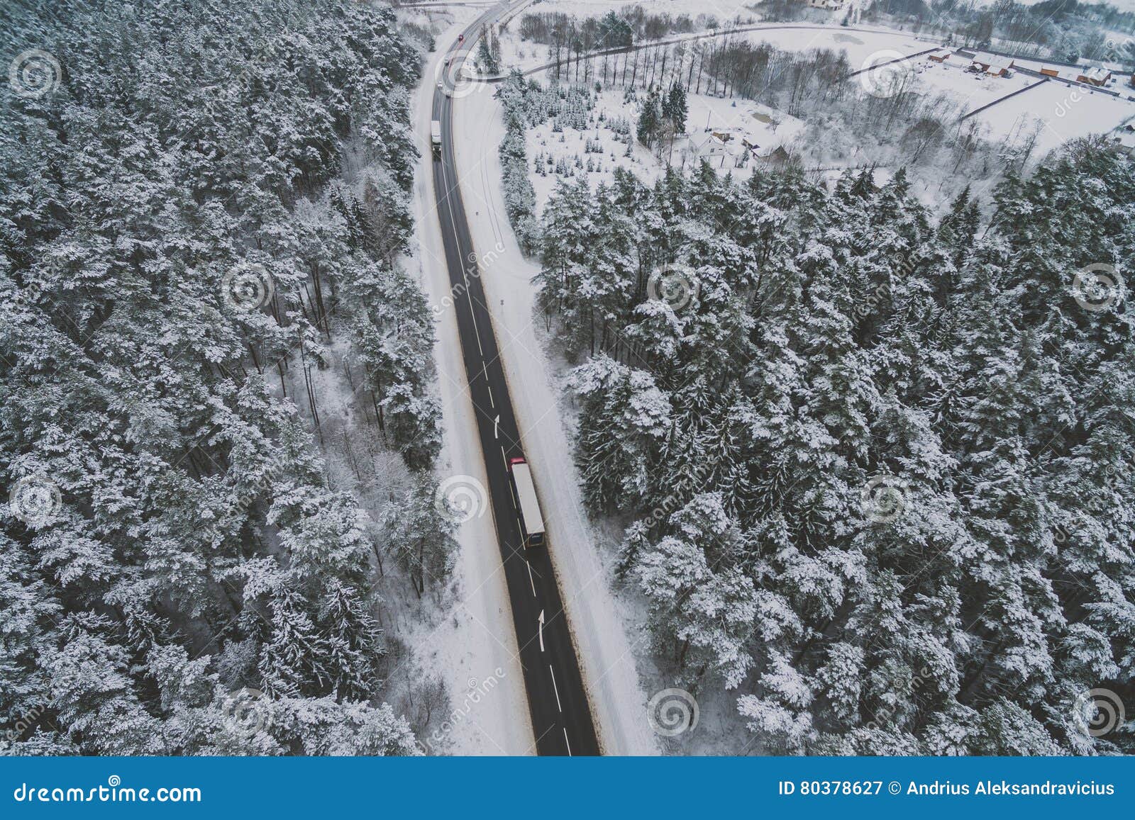 Highway, winter scene stock image. Image of countryside - 80378627