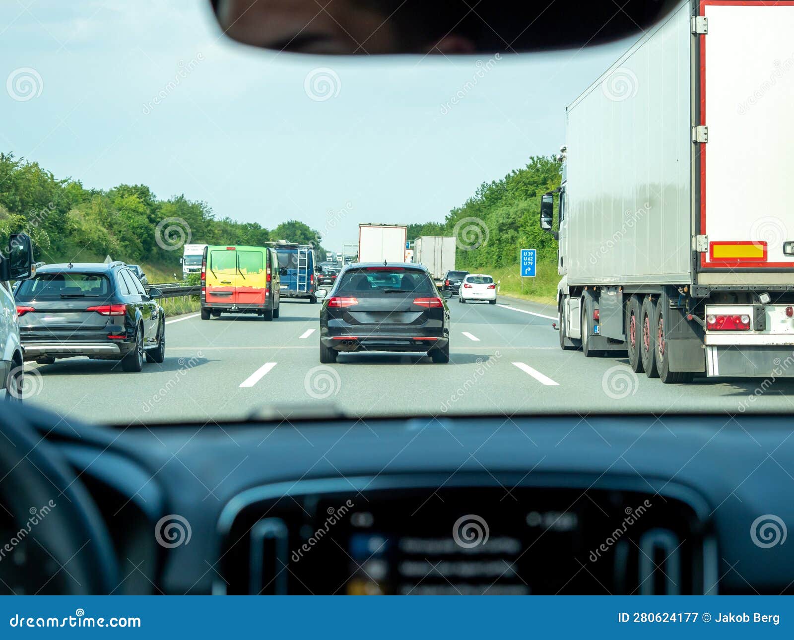 Highways are Congested with Traffic. Stock Image - Image of summer ...