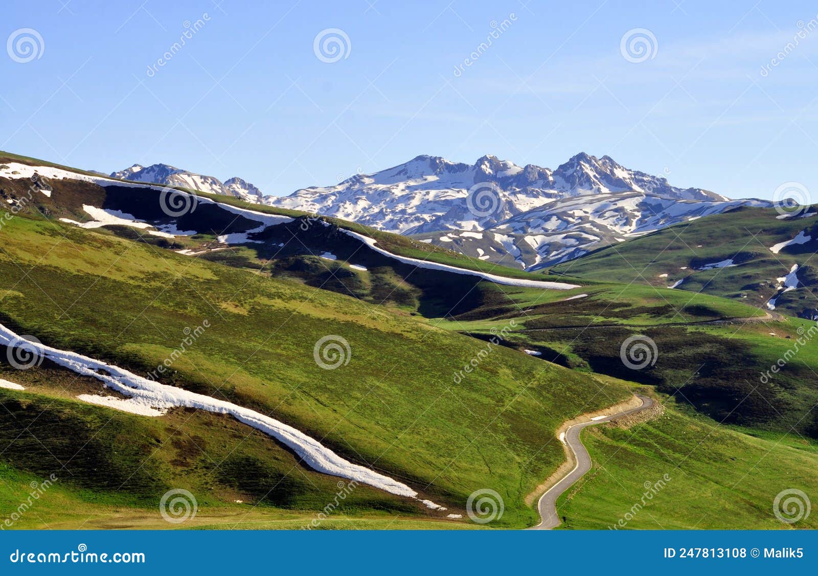 Higland Grassland Landscape Shar Mountain View Stock Photo - Image of ...