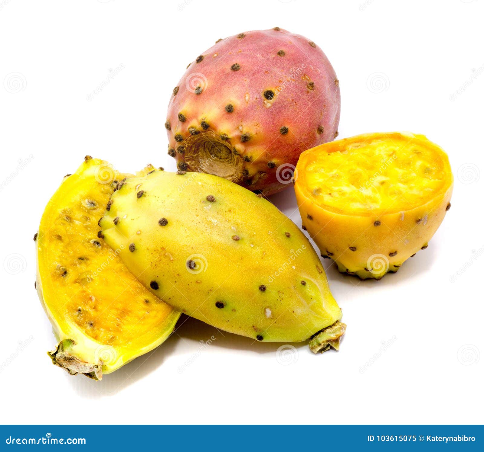 Higo Chumbo De La Opuntia Aislado Imagen de archivo - Imagen de aislado ...