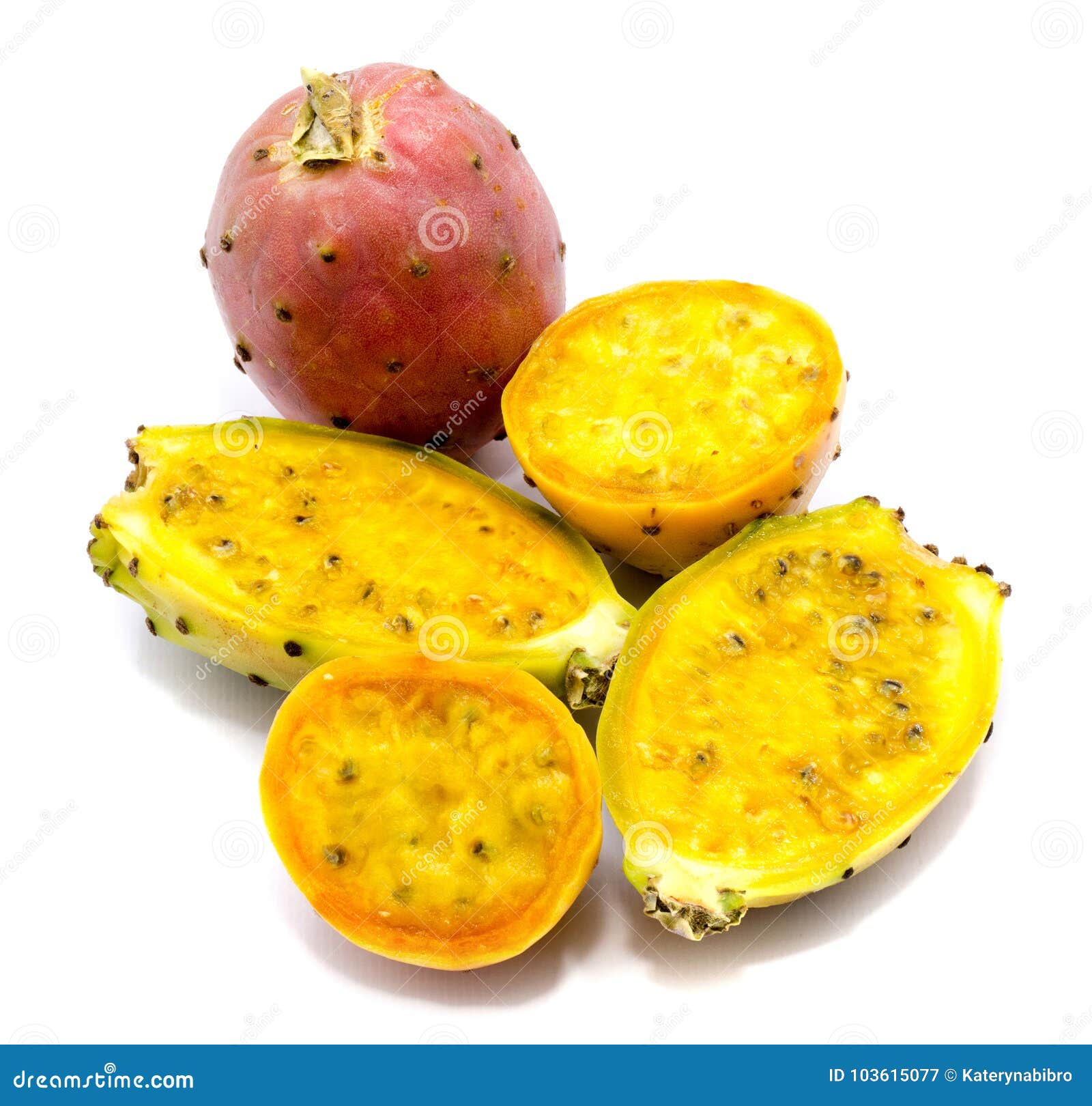 Higo Chumbo De La Opuntia Aislado Imagen de archivo - Imagen de cierre ...