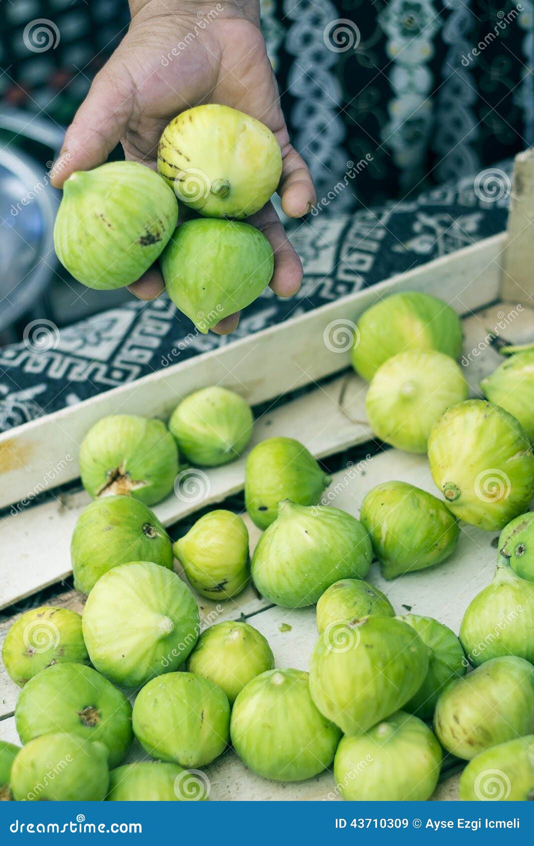 Higos verdes imagen de archivo. Imagen de almacenaje - 43710309