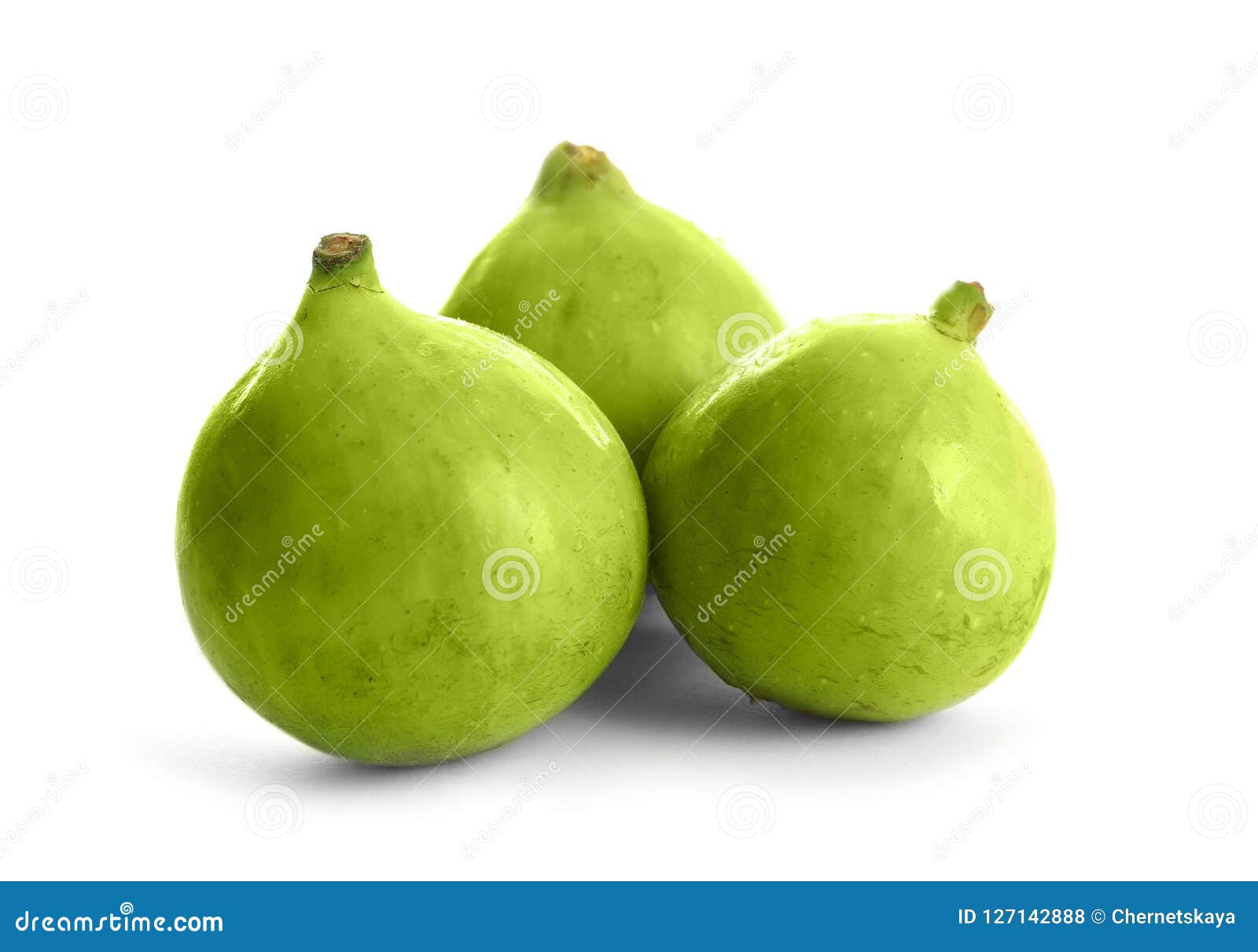 Higos Verdes Maduros Enteros Foto de archivo - Imagen de fresco, grupo ...