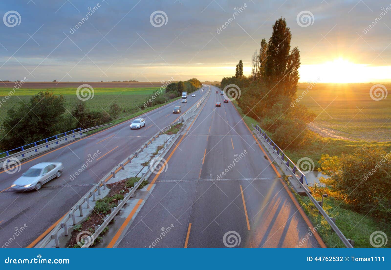 Higway road with cars stock photo. Image of higway, cars - 44762532