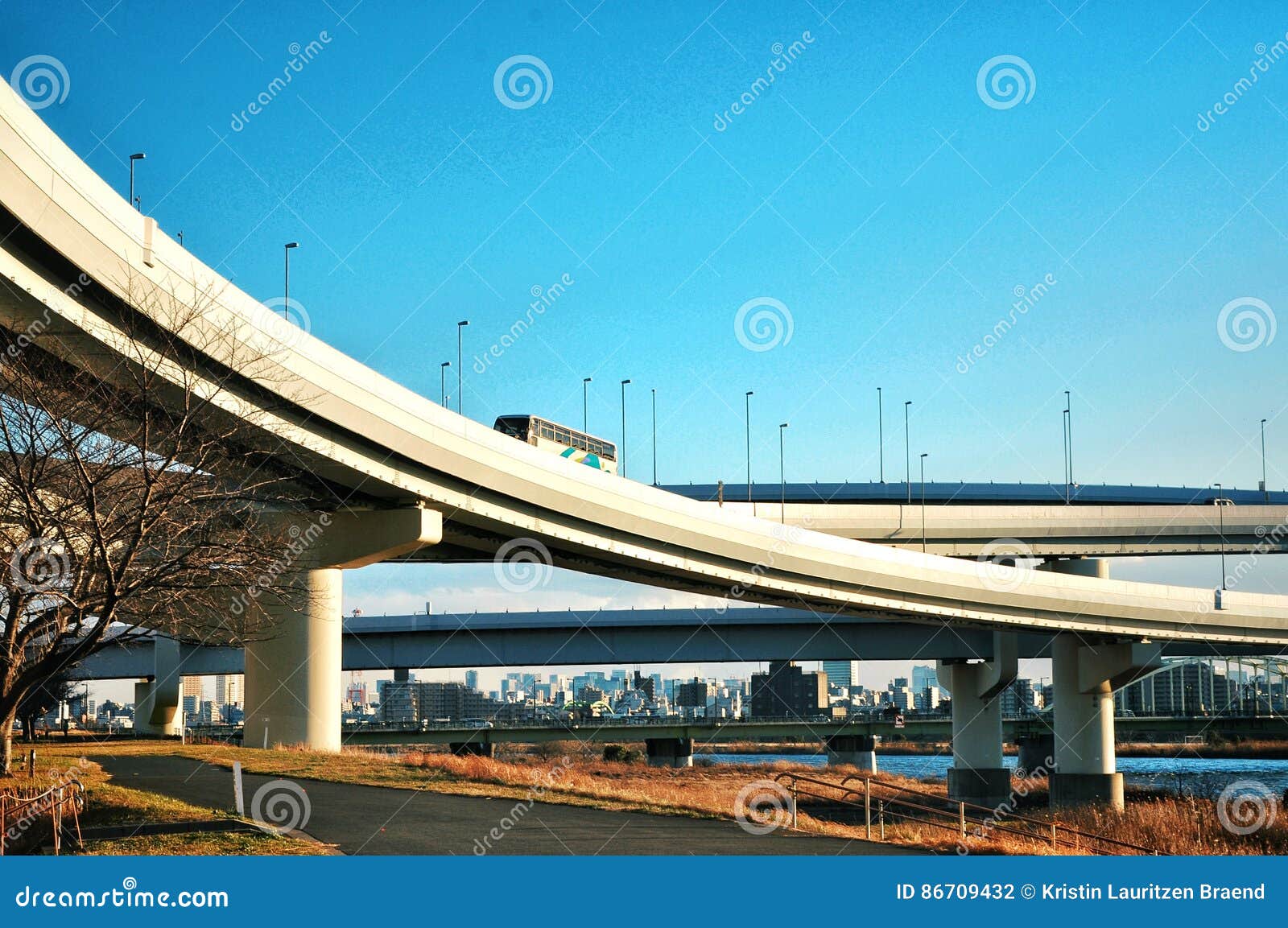 Higway in tokyo stock photo. Image of travel, weather - 86709432