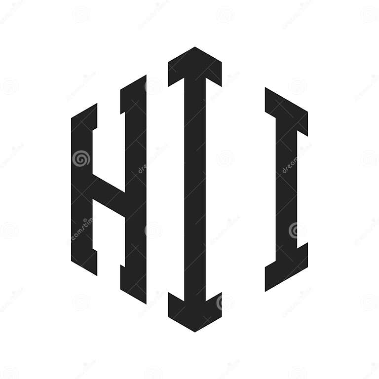 HII Logo Design. Initial Letter HII Monogram Logo Using Hexagon Shape ...