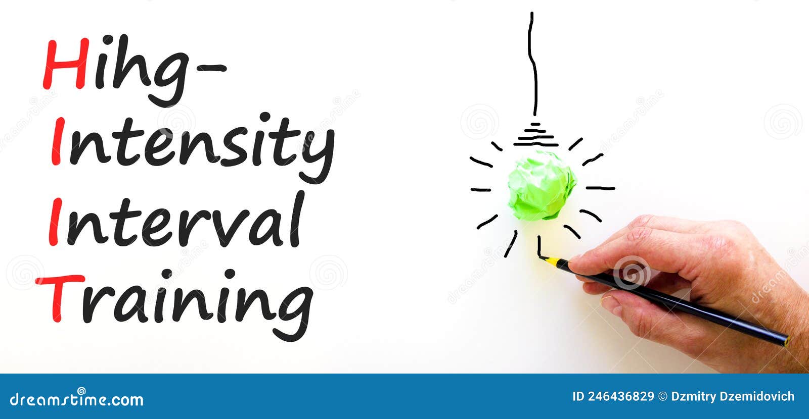 HIIT High-intensity Interval Training Symbol. Concept Words HIIT High ...