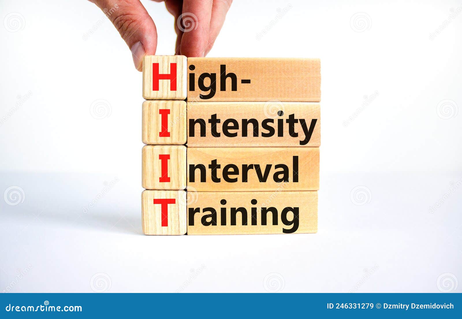 HIIT High-intensity Interval Training Symbol. Concept Words HIIT High ...