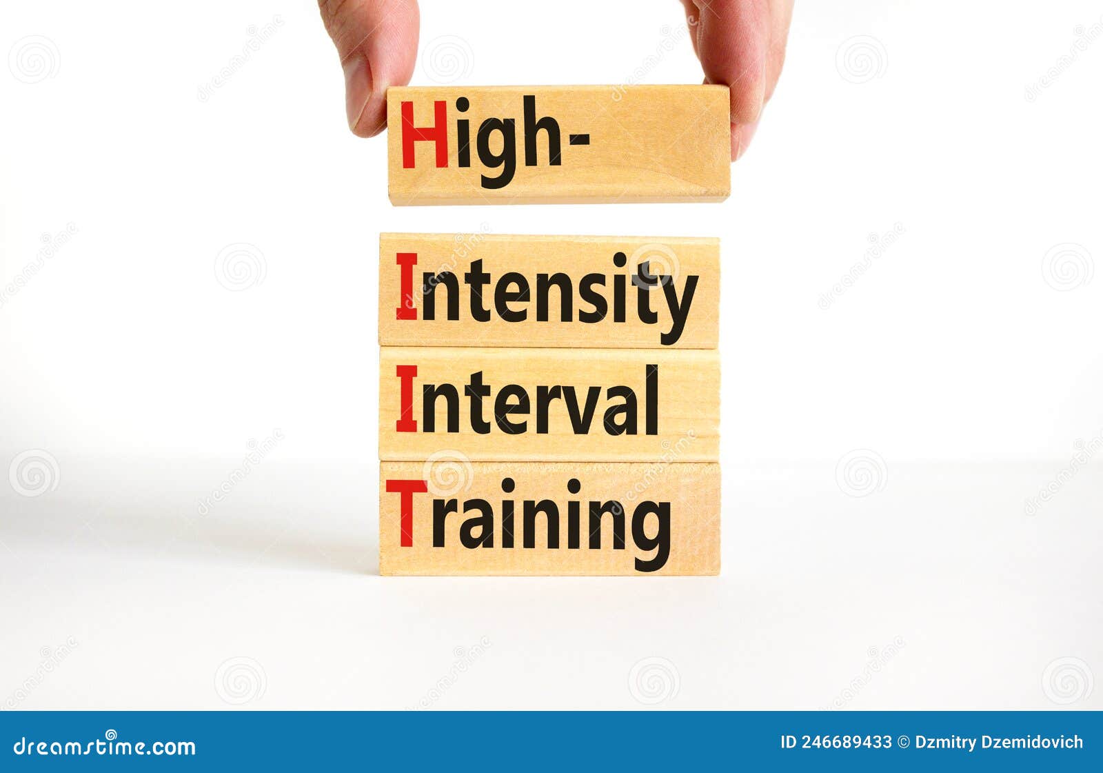 HIIT High-intensity Interval Training Symbol. Concept Words HIIT High ...