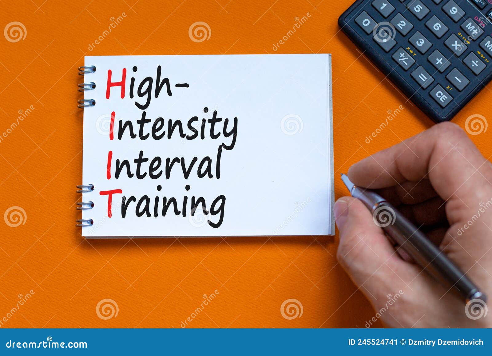 HIIT High-intensity Interval Training Symbol. Concept Words HIIT High ...