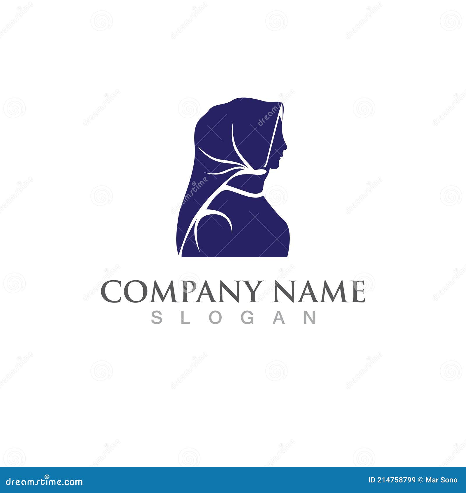Hijab Logo and Symbol Vector Image Stock Vector - Illustration of human ...