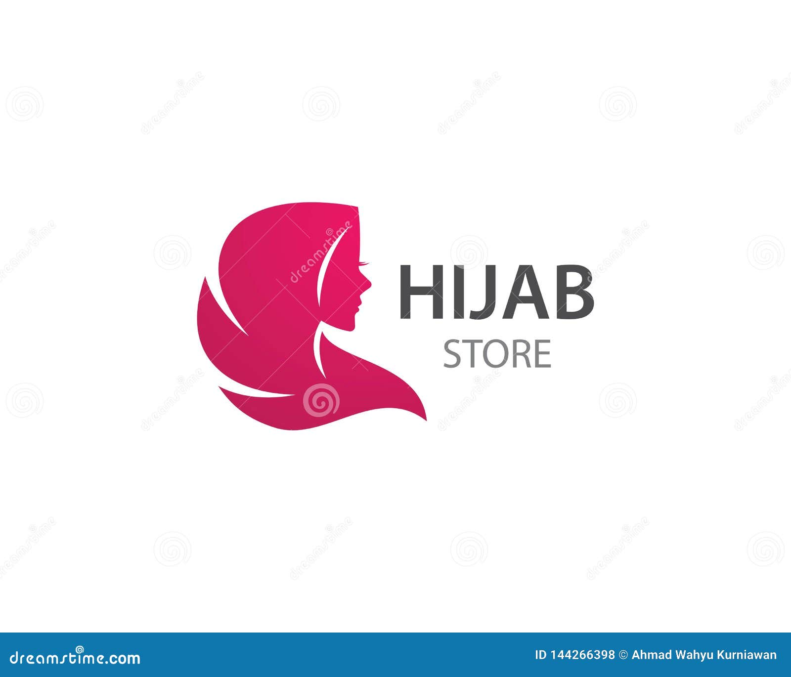 Hijab logo vector stock vector. Illustration of business - 144266398