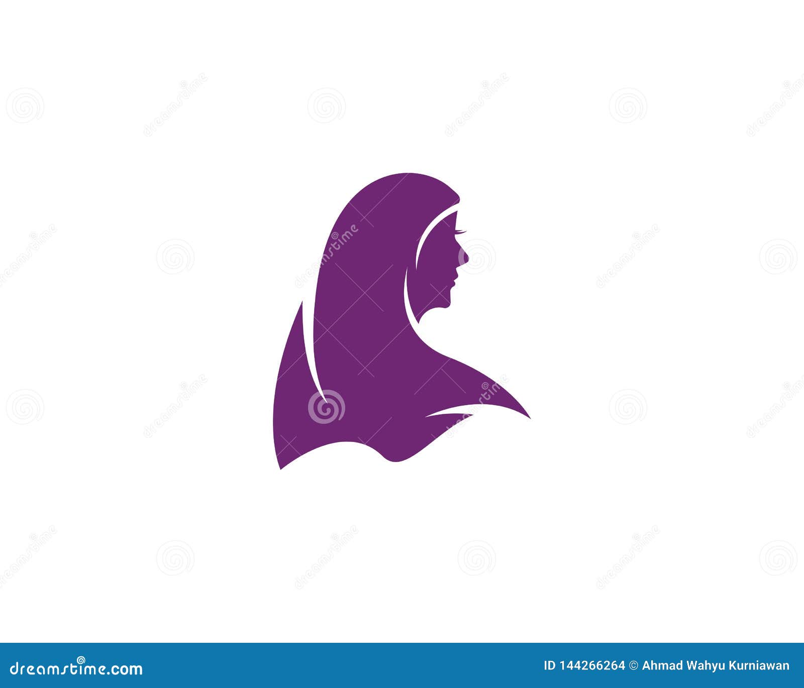 Hijab logo vector stock vector. Illustration of hijab - 144266264