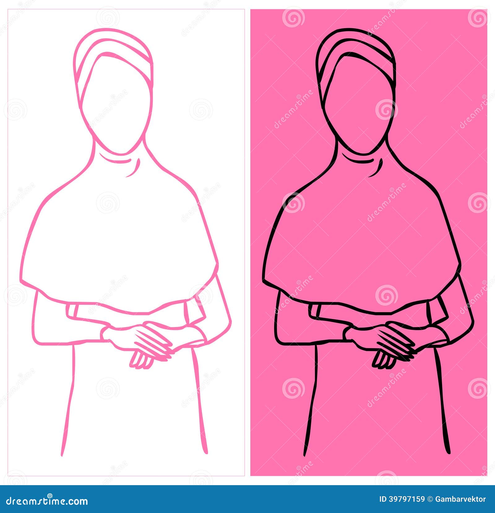 Hijab User stock vector. Illustration of clothes, lifestyle - 39797159