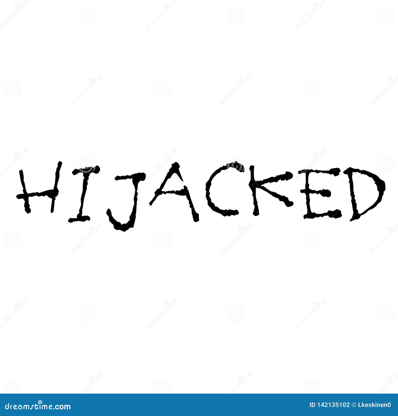 Hijacked stamp on white stock vector. Illustration of badge - 142135102