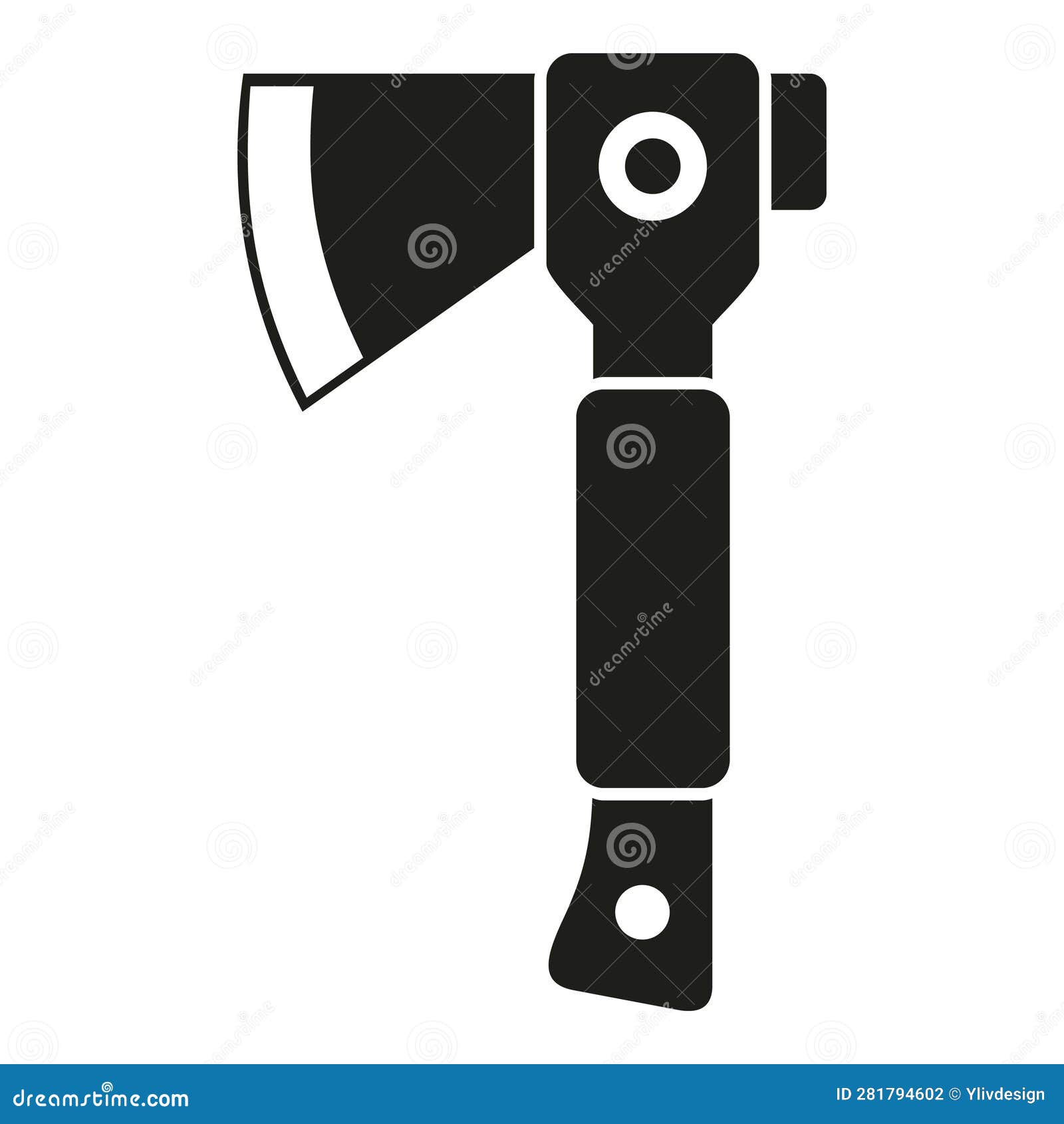Hike Axe Icon Simple Vector. Travel Equipment Stock Vector ...