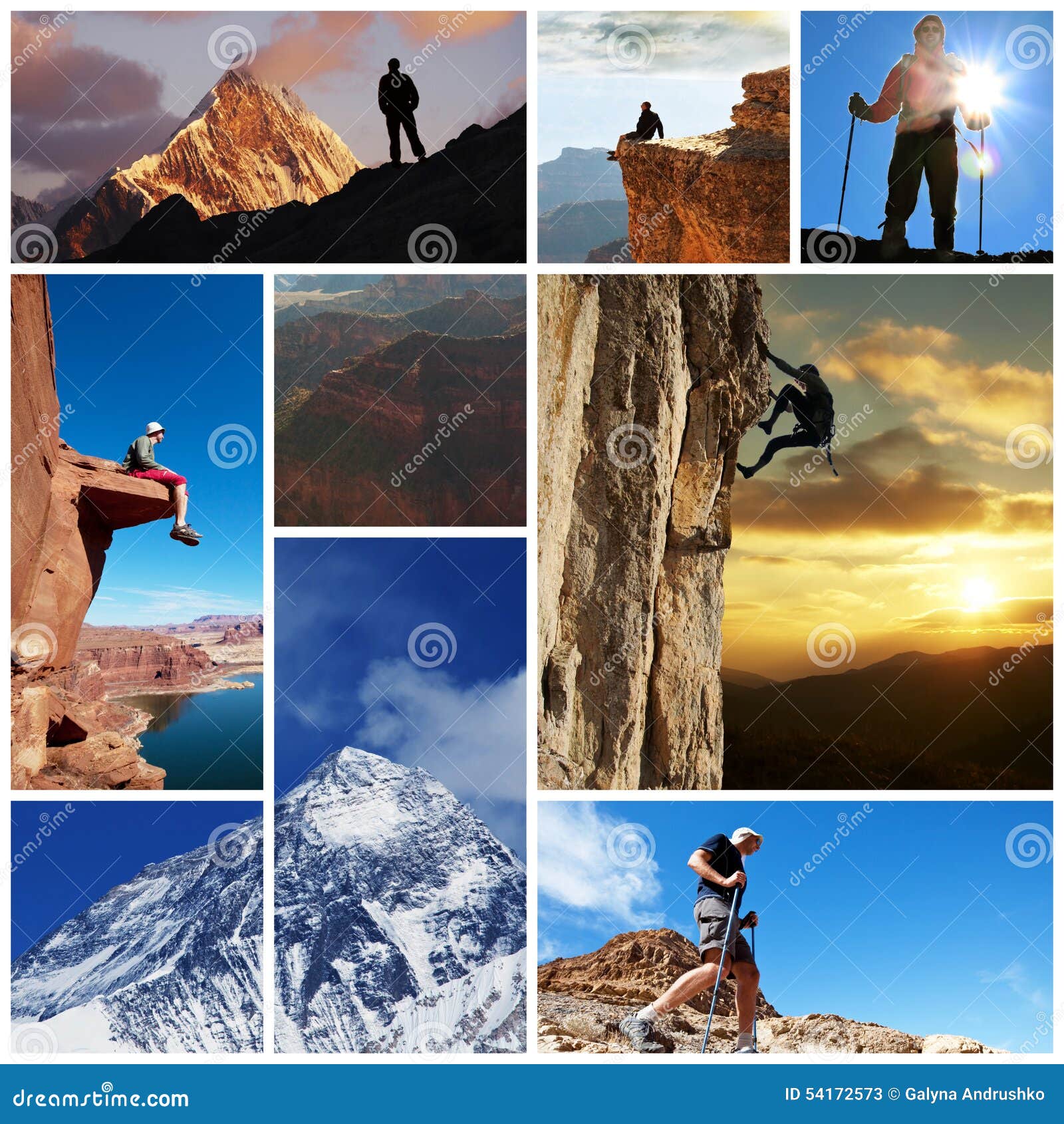 Hike collage stock image. Image of hiking, park, clouds - 54172573