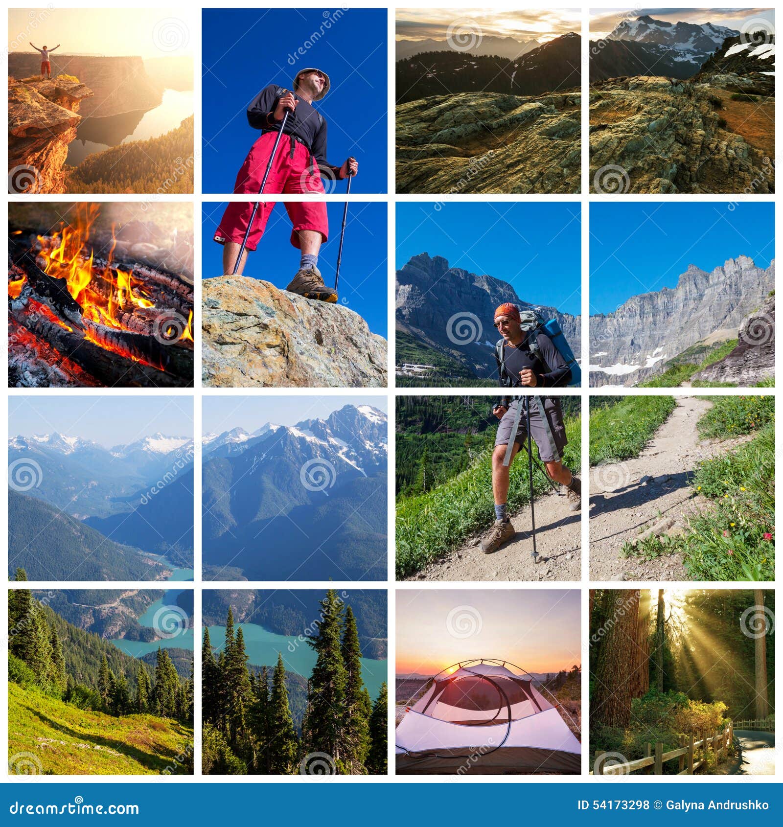 Hike Collage Royalty-Free Stock Image | CartoonDealer.com #24739132