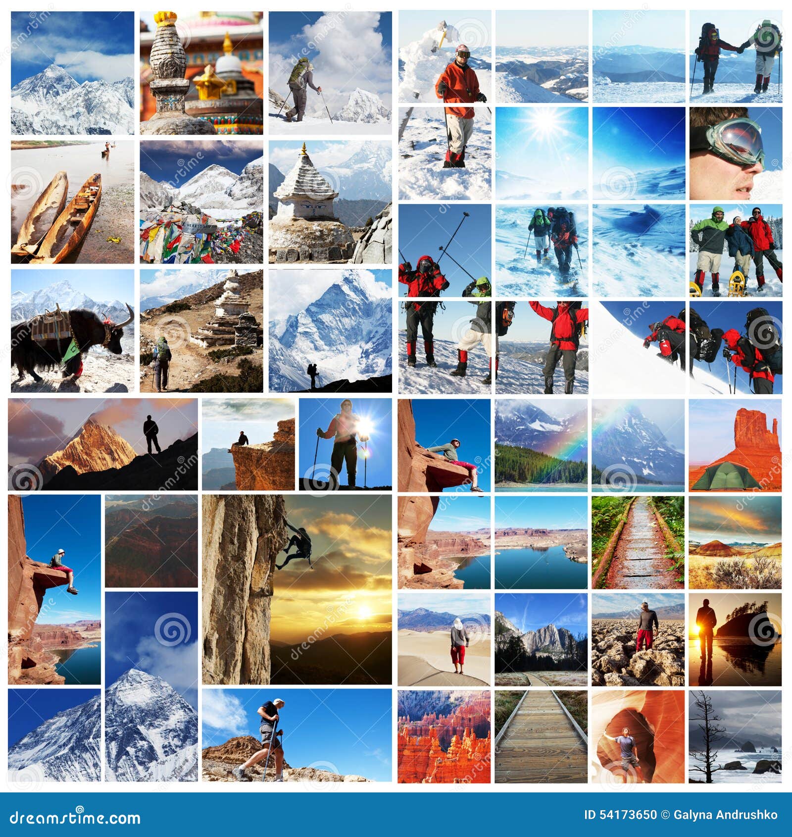 Hike Collage Royalty-Free Stock Image | CartoonDealer.com #24739132