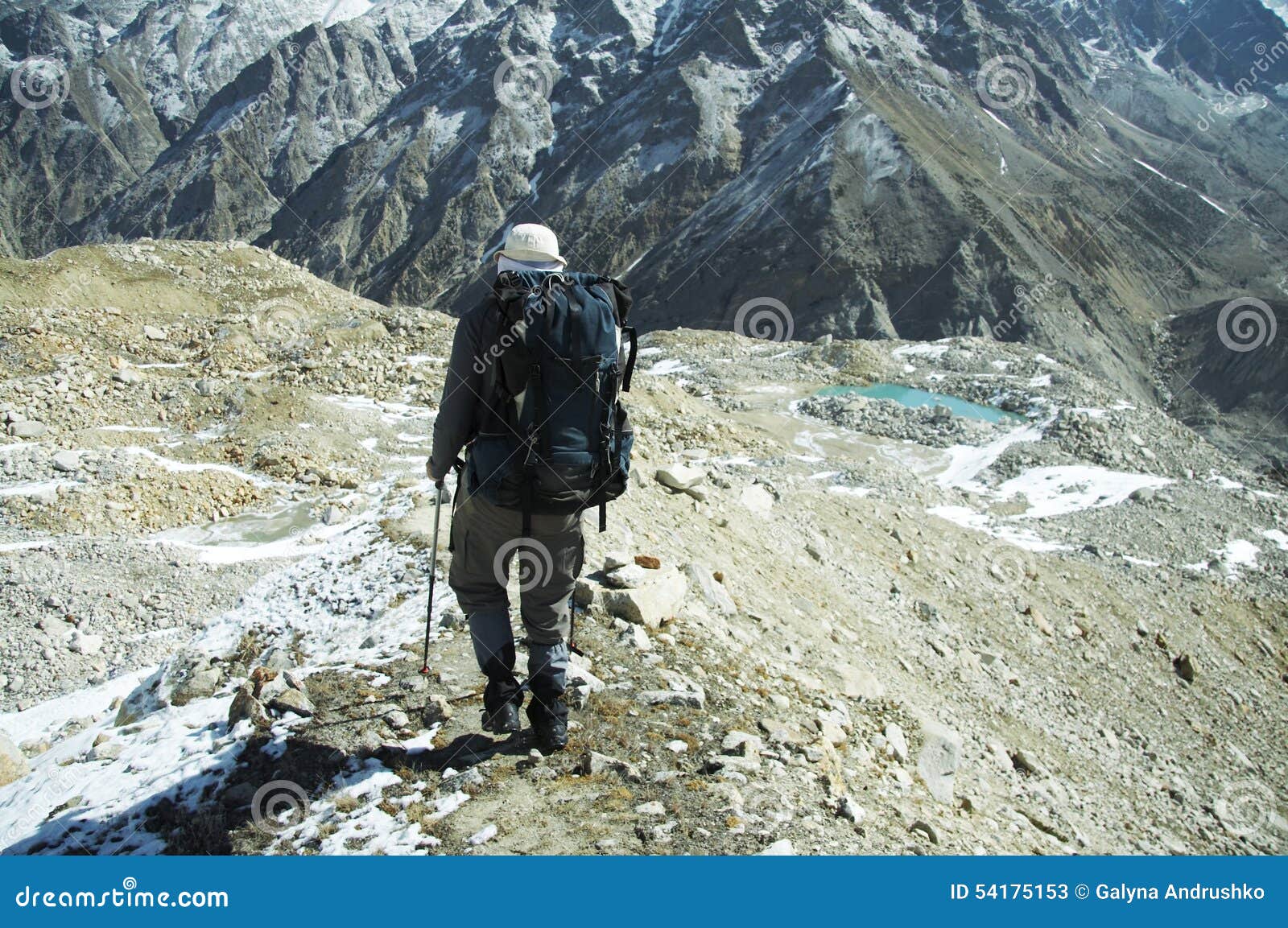 Hike in Himalayan stock image. Image of climbing, climb - 54175153