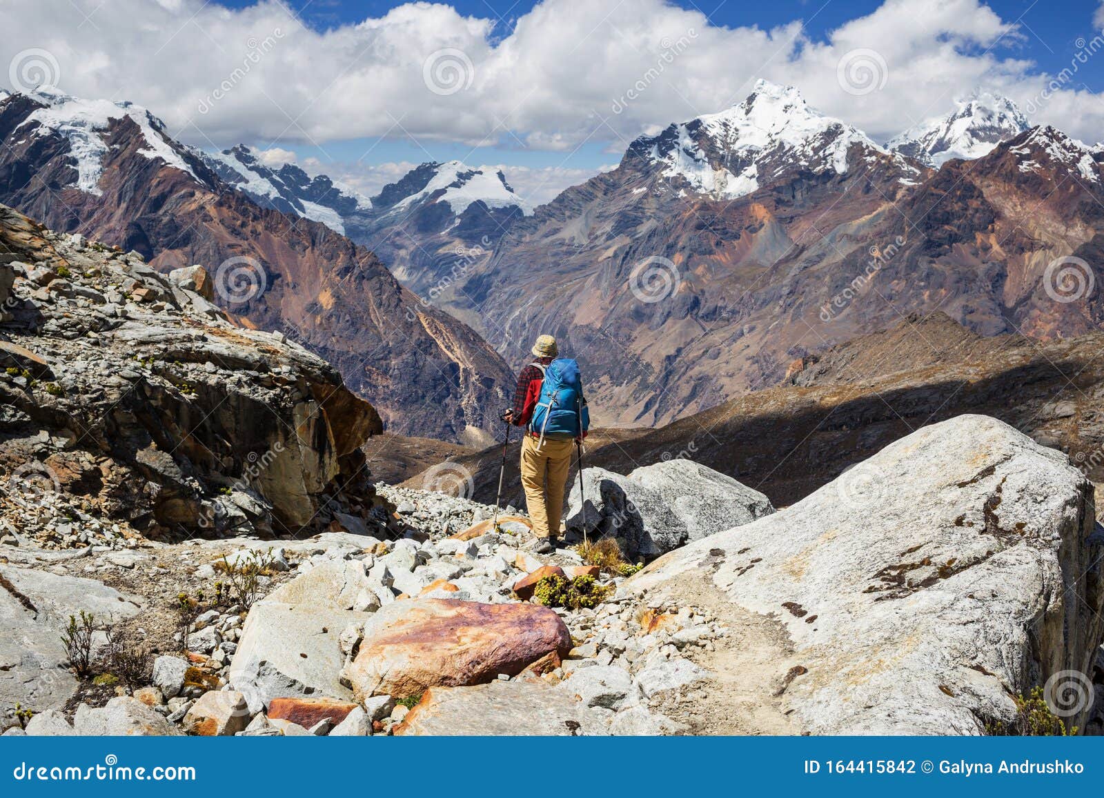 Hike in Peru stock photo. Image of nature, expedition - 164415842