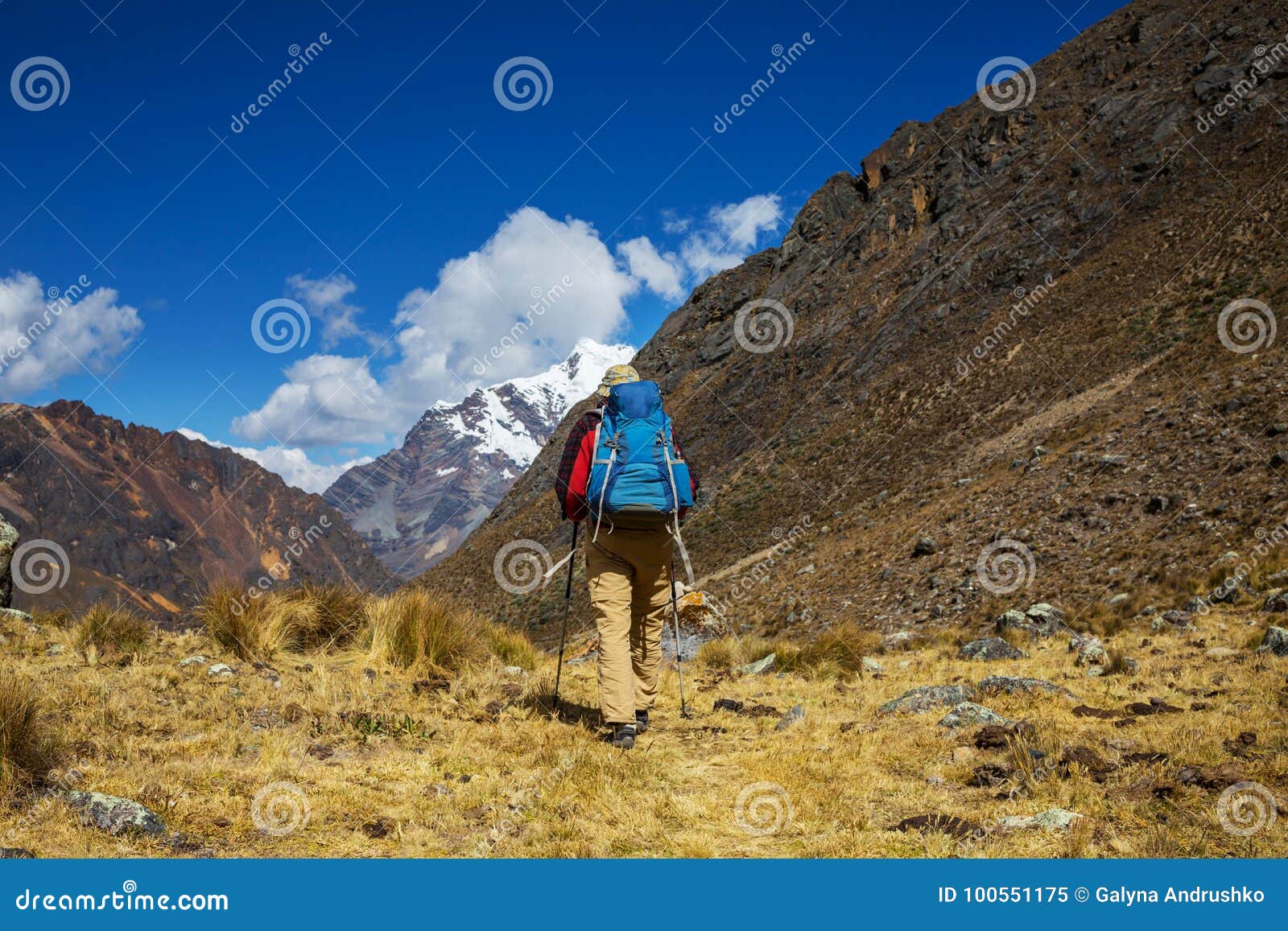 Hike in Peru stock image. Image of people, hiking, environment - 100551175