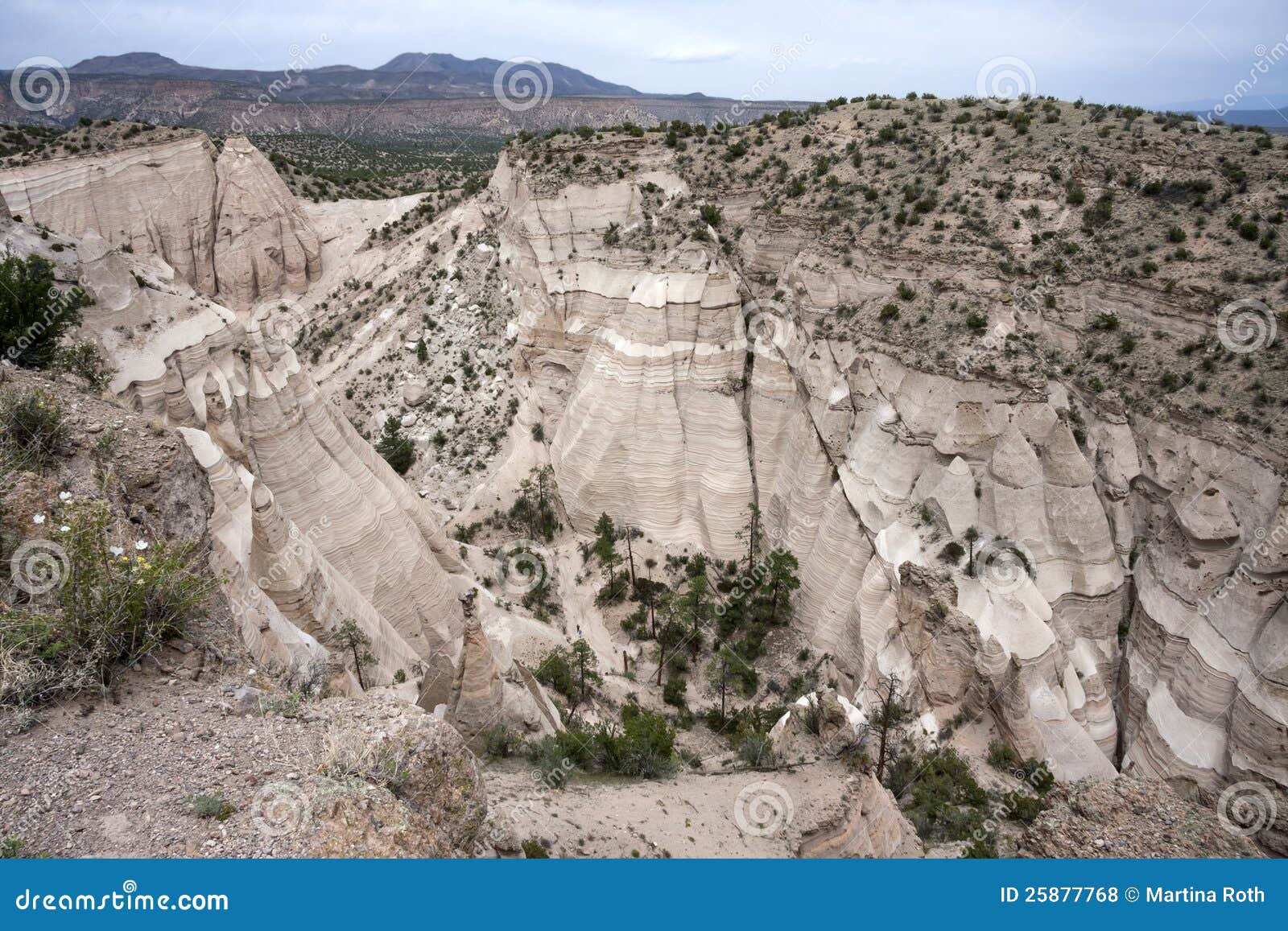 Hike through Tent Rocks National Monument Stock Photo - Image of ...