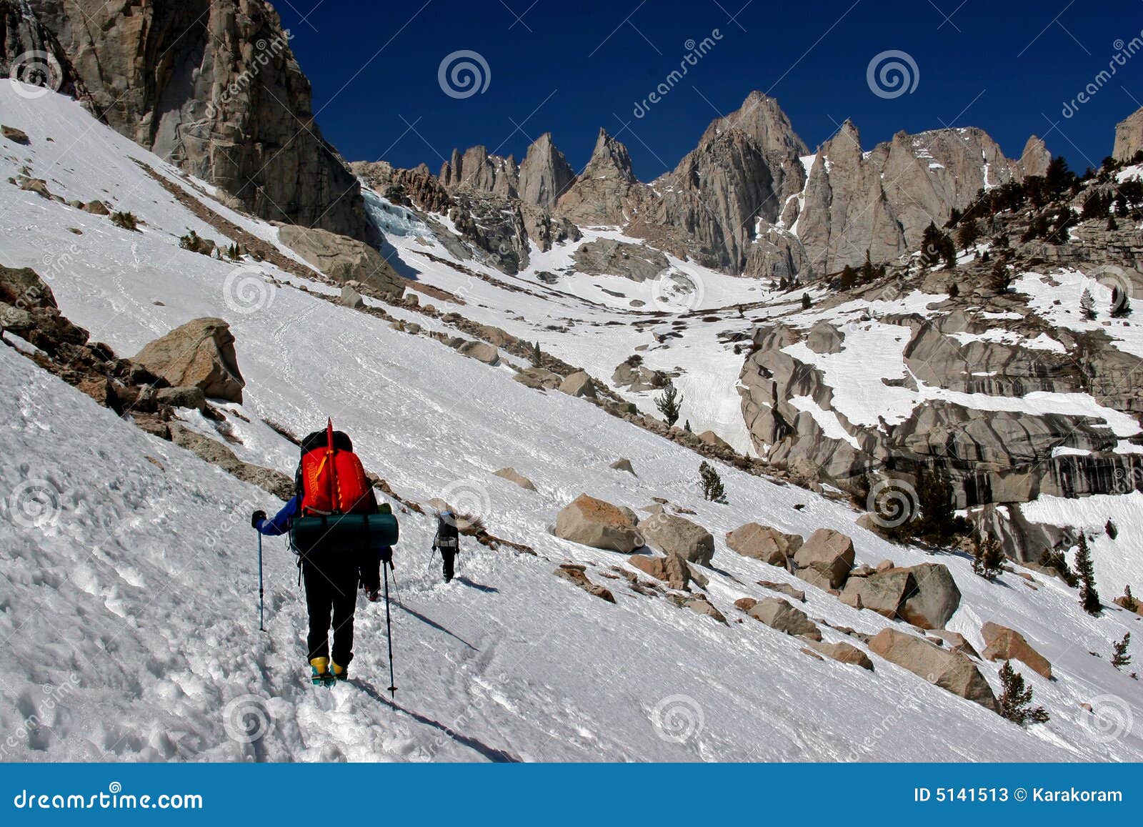Hike up to Mt. whitney stock image. Image of camping, exploration - 5141513