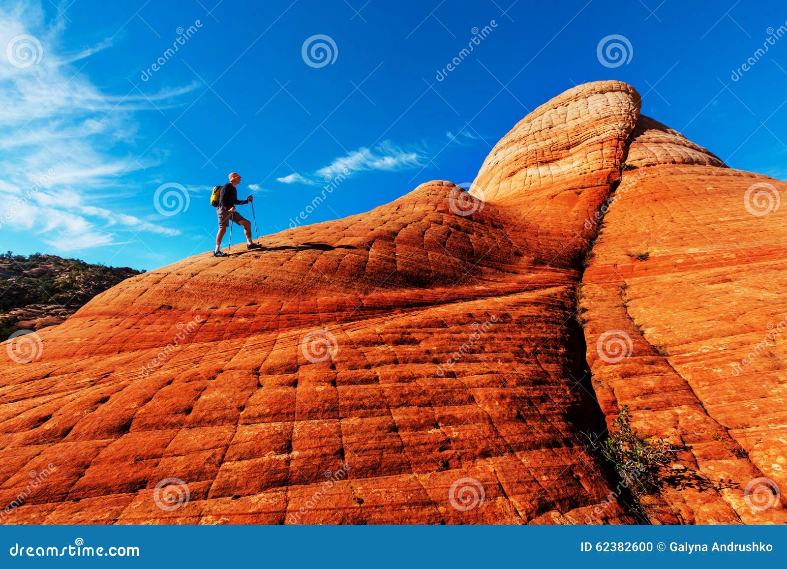 Hike in Utah stock photo. Image of adventure, amazing - 62382600