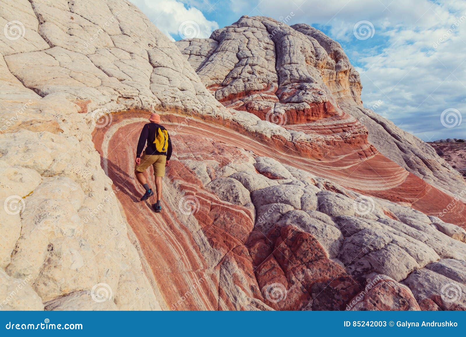 Hike in Utah stock image. Image of scenic, cliff, destination - 85242003