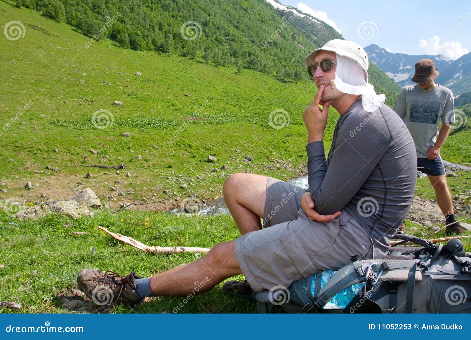 Hiker stock image. Image of active, hike, backpacker - 11052253