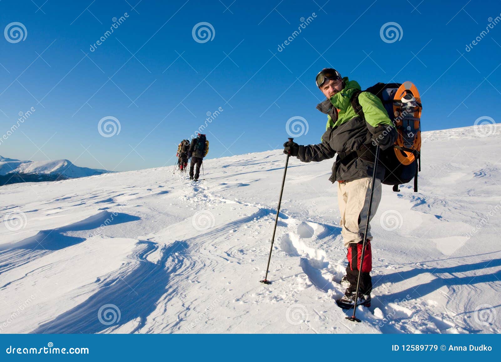 Hiker stock image. Image of climb, outside, mountaineering - 12589779